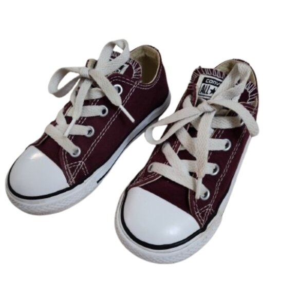 Converse | Shoes | Converse Infant Toddler Size 8 Maroon Red All Star ...